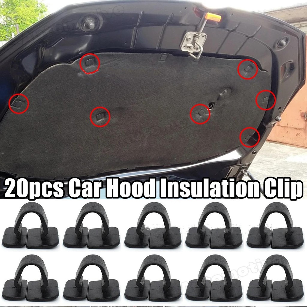 20pcs Car Hood Insulation Clips Retainers Insulation Clips Bumper Cover ...