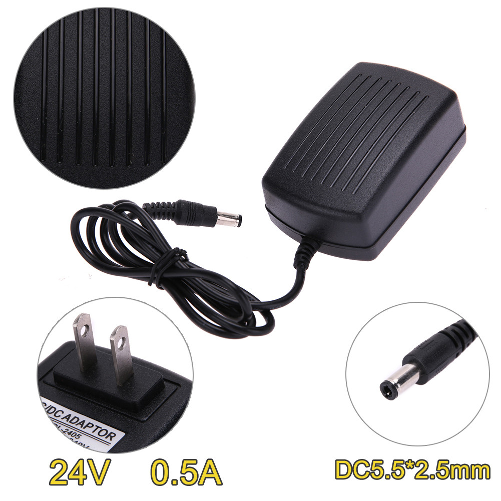 fr DC24V 0.5A Adapter AC 100V-240V to DC 24V Converter Power Supply ...