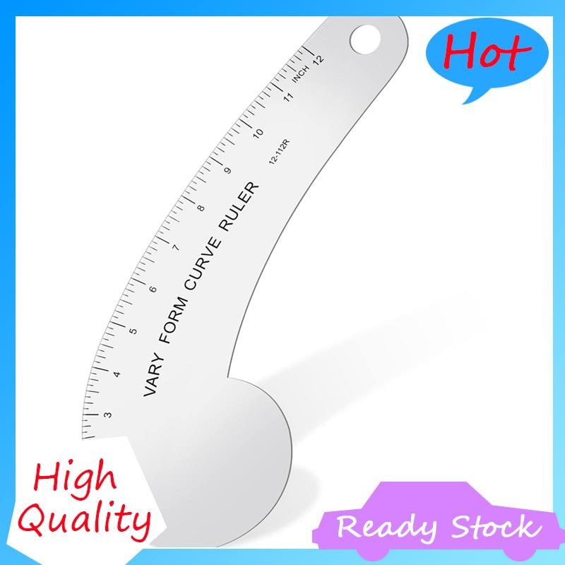 12Inch Solid Metal French Curve Hip Curve Ruler for Measuring Sewing ...