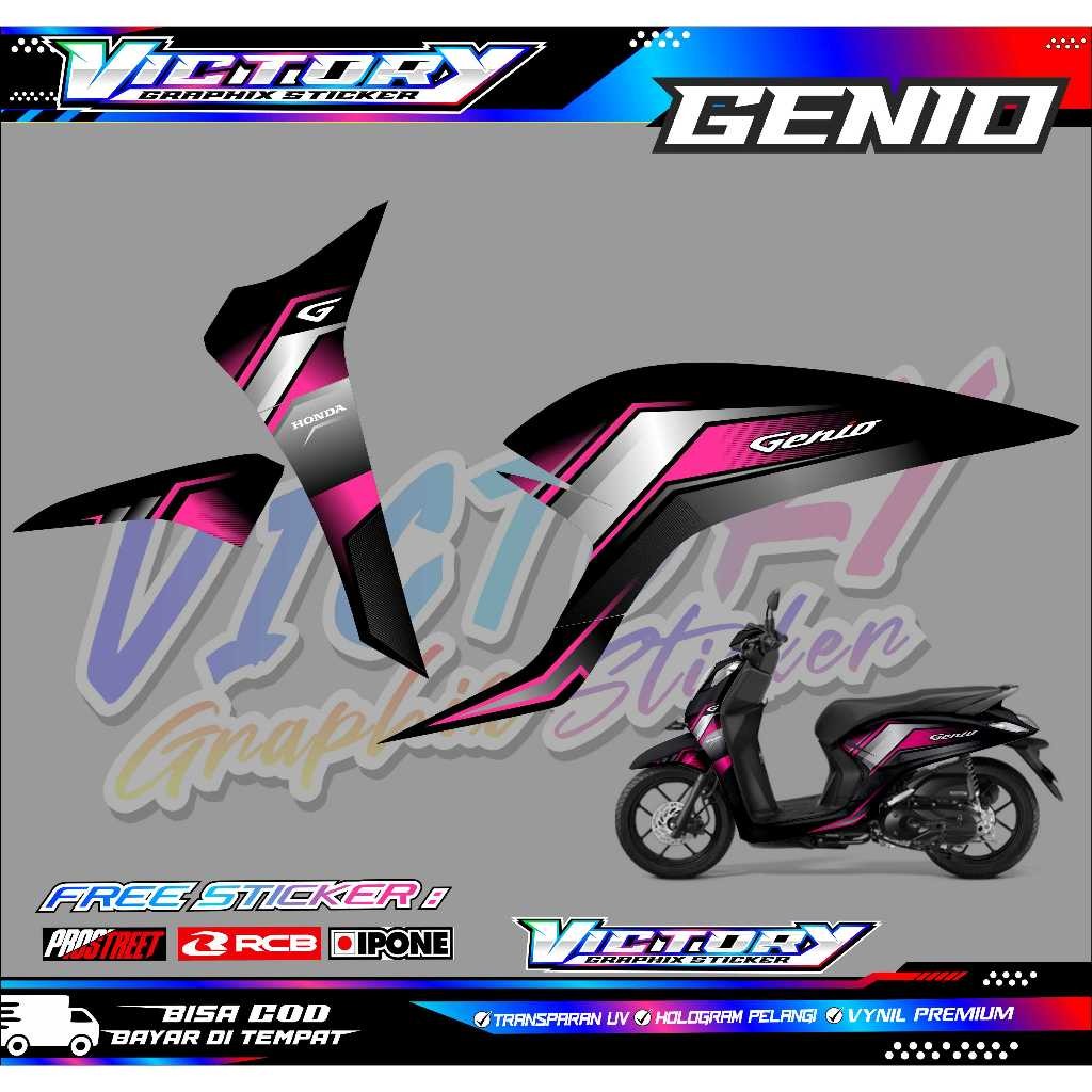 Striping VARIATIONS HONDA GENIO LINE STYLE / STICKER LIST VARIATIONS ...