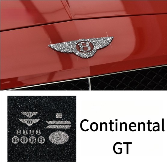 Bentley Continental GT Hood Car Logo Bright Diamond Sticker Wheel ...