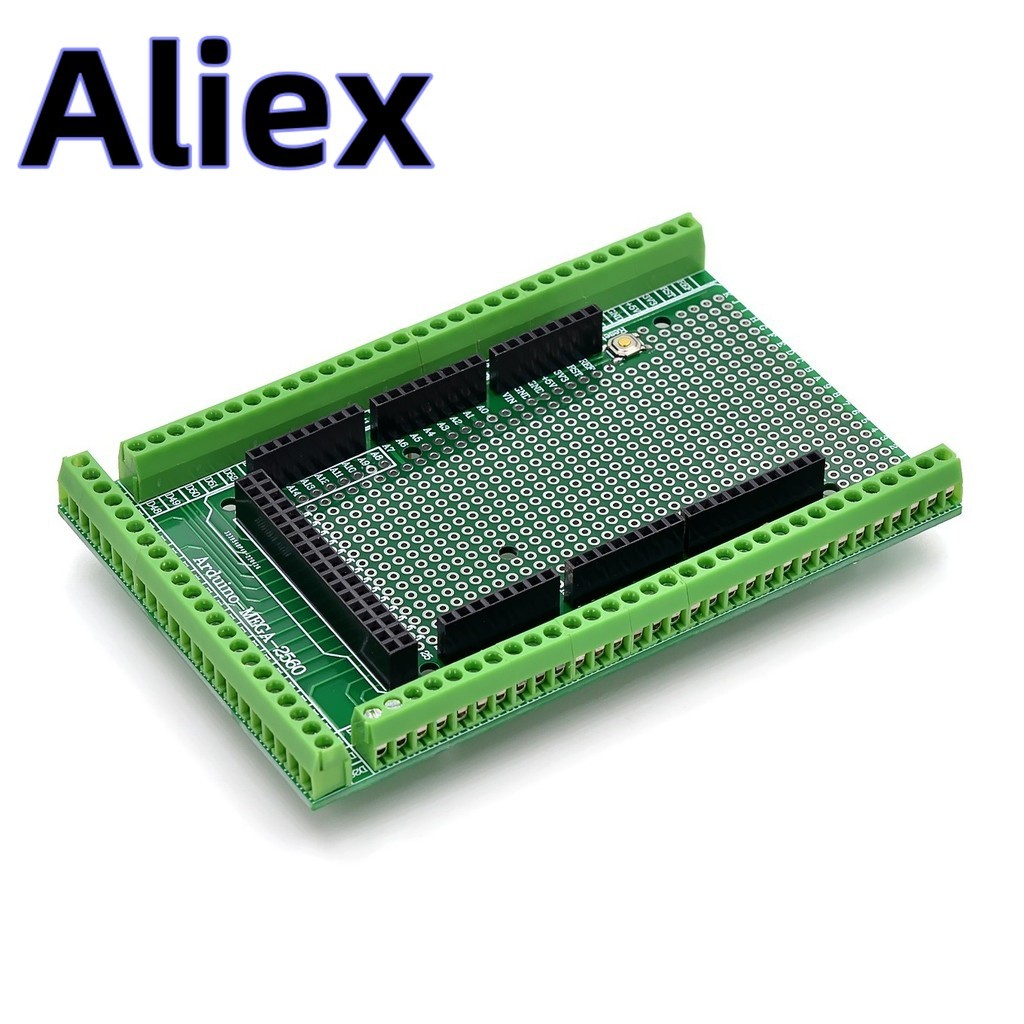 Compatible With MEGA2560 Double-side PCB Prototype Screw Terminal Block ...