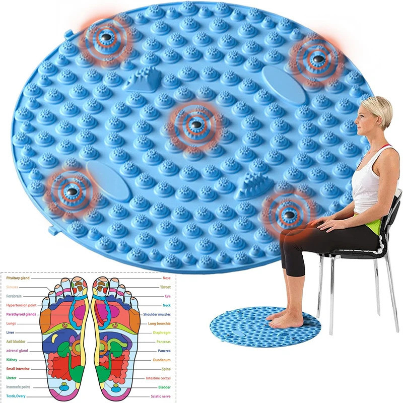 Foot Massage Mat Acupressure Mat Foot Reflexology Walking Toe Plate ...