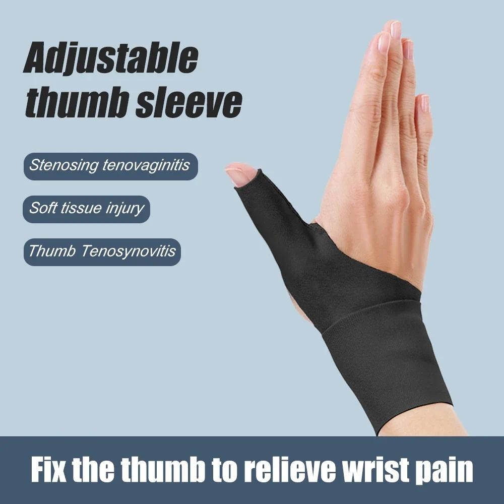 Thumb Wrist Support Brace,Elastic Arthritis Fingerless Glove for Pain ...