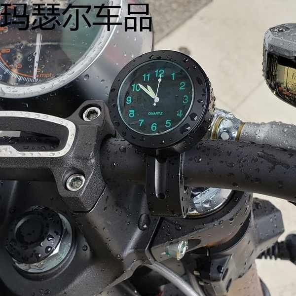 Luminous Handlebar Timetable Electric Vehicle Clock Motorcycle Bicycle ...