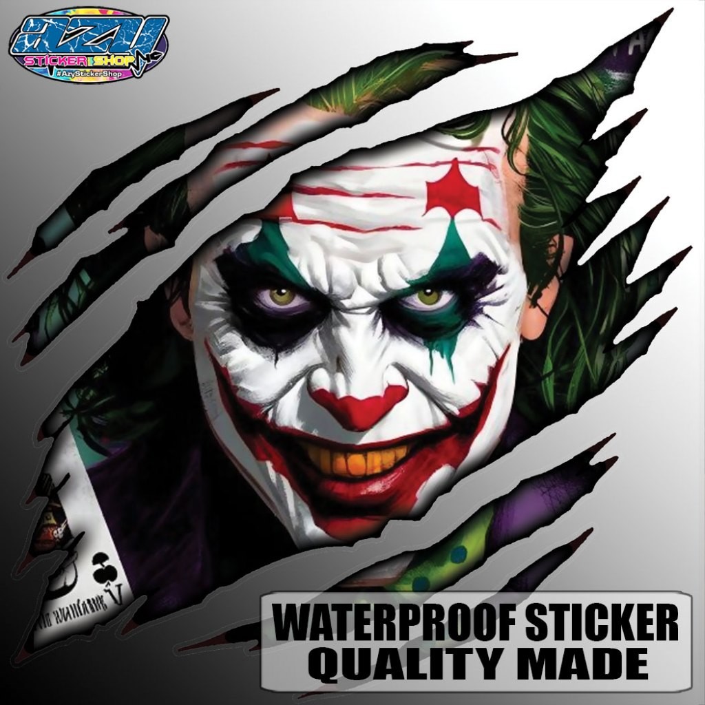 Joker A-Scratch Design Sticker for Car, MC, Thumbler etc. Waterproof ...