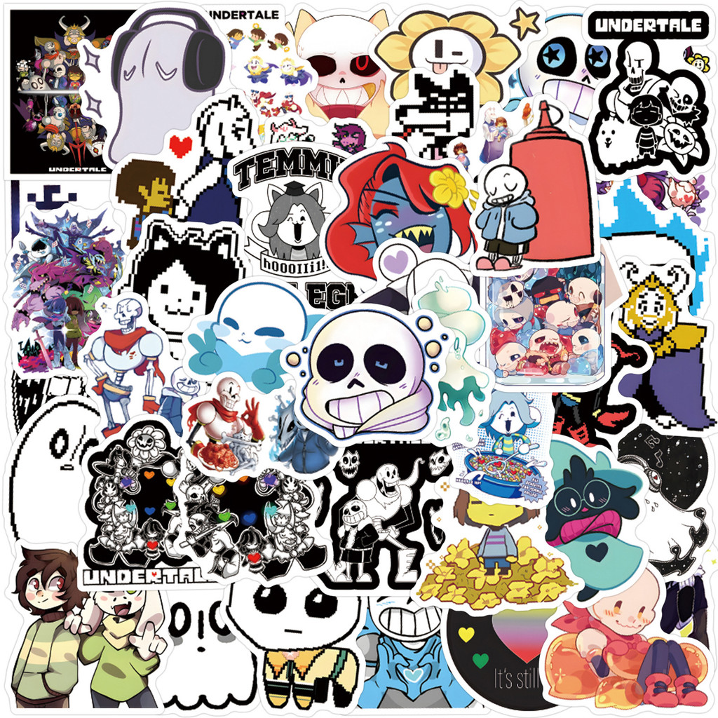 Y&P| UNDERTALE Stickers Set Video Games Graffiti Waterproof Decals Pack ...