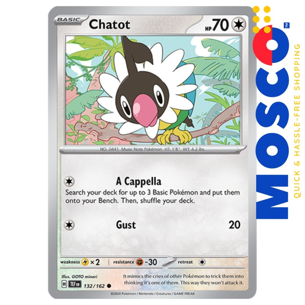 Chatot - 132/162 Temporal Forces | Pokemon TCG | Shopee Philippines