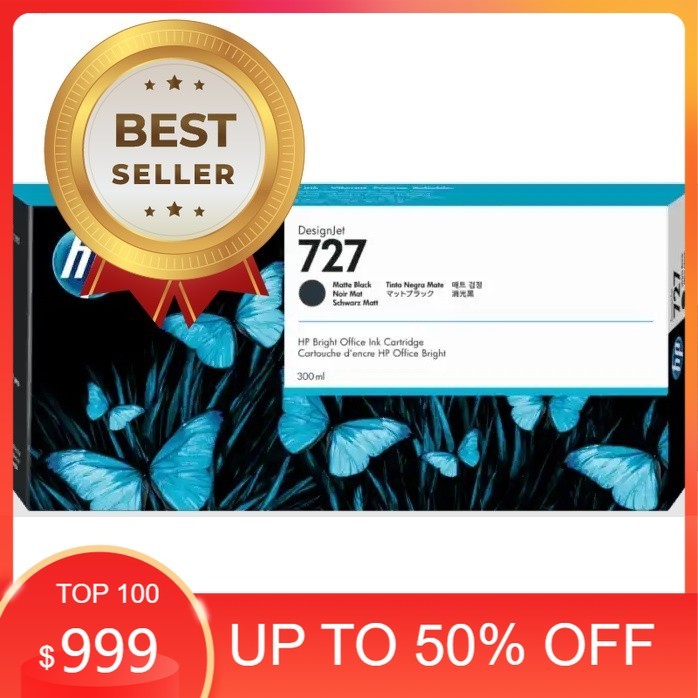 HP ink 727 (300ml.) (Matte Black) DesignJet Original Ink Cartridge ...