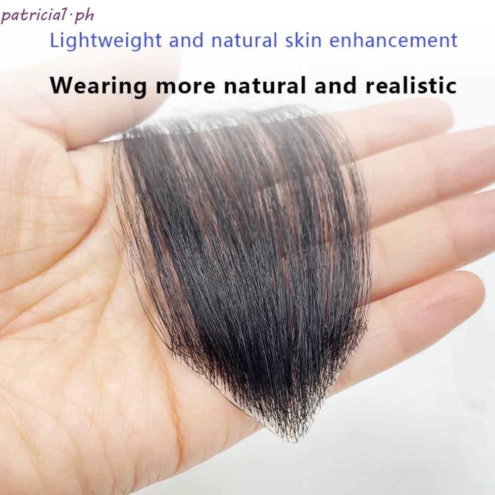 PATRICIA Forehead Patch, Seamless Sideburns Toupee 100% Human Hair ...