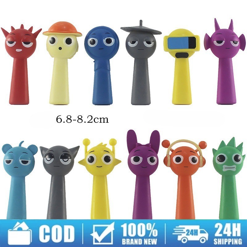 [Local Shipment] Sprunki Dandy's World Action Figure Model Dolls Game ...