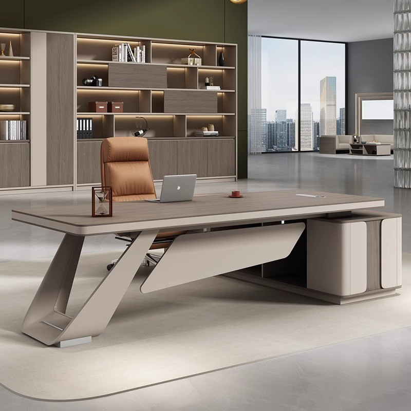 【FYS】Light Luxury Boss Desk Desk Simple Modern Chairman President's ...