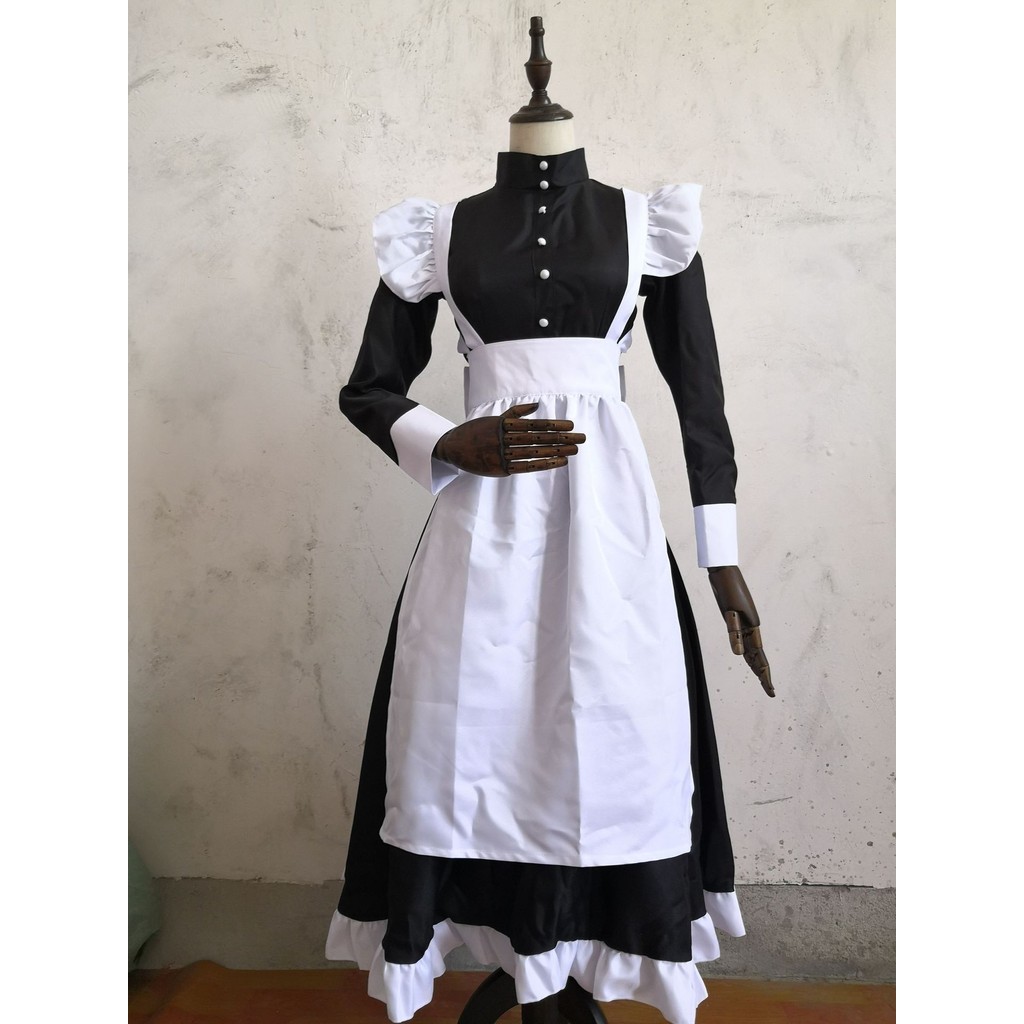 DANBY Maid Costume Maid Outfit Woman Waitress Lolita Style Cafe Costume ...