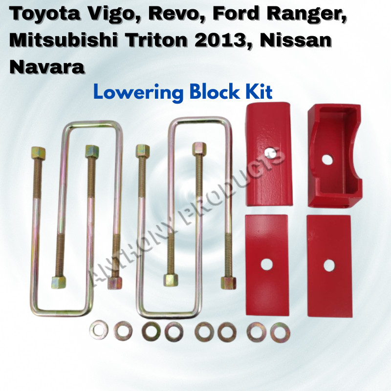 4x4 Rear Lift Kit / Lowering Block Adapter Hilux Ranger DMax Navara ...