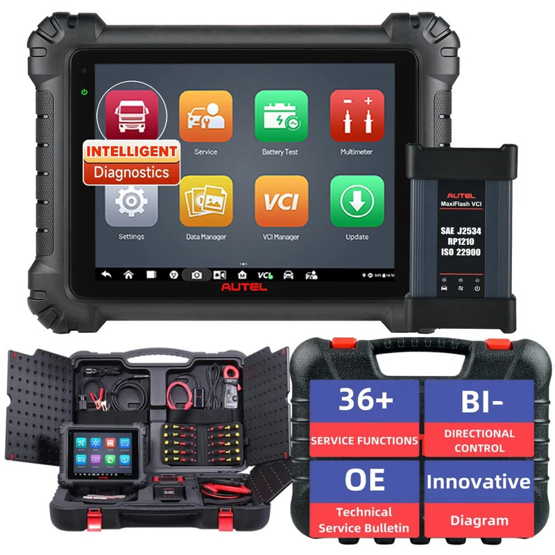 Autel MaxiSys MS909CV Heavy Truck Top Diagnostic Scan Tool Intelligent ...