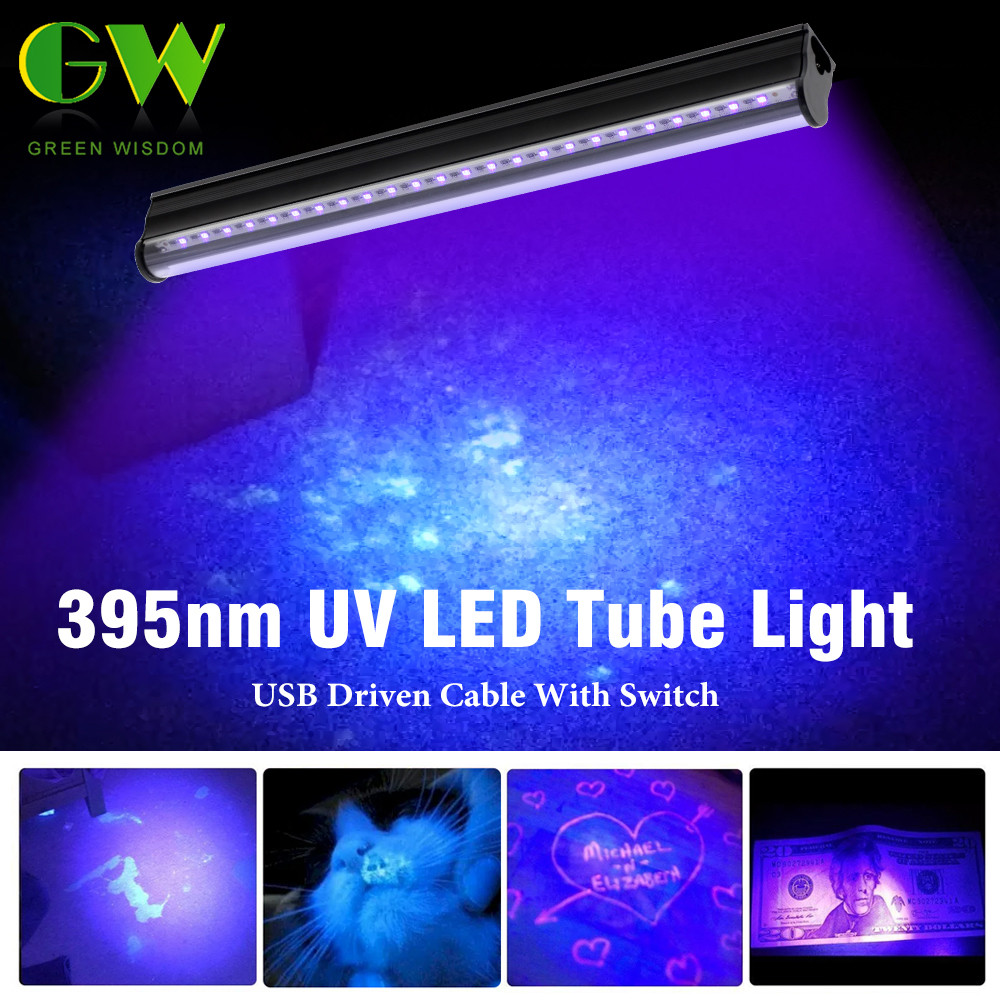 5V USB LED UV Light Tube for Blacklight Poster UV Curing Lamp Art ...