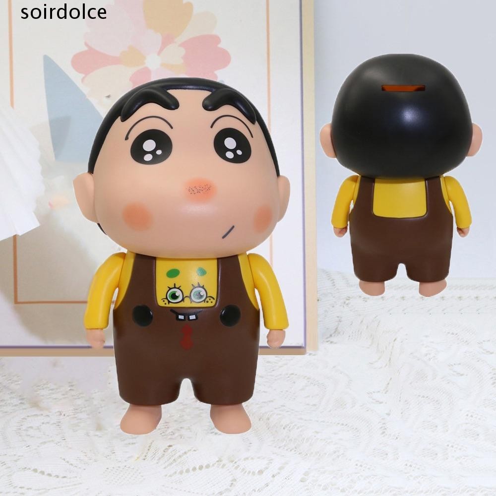 SOIRDOLCE Freckles Crayon Shin-chan Piggy Bank, Savings Tank Figure ...