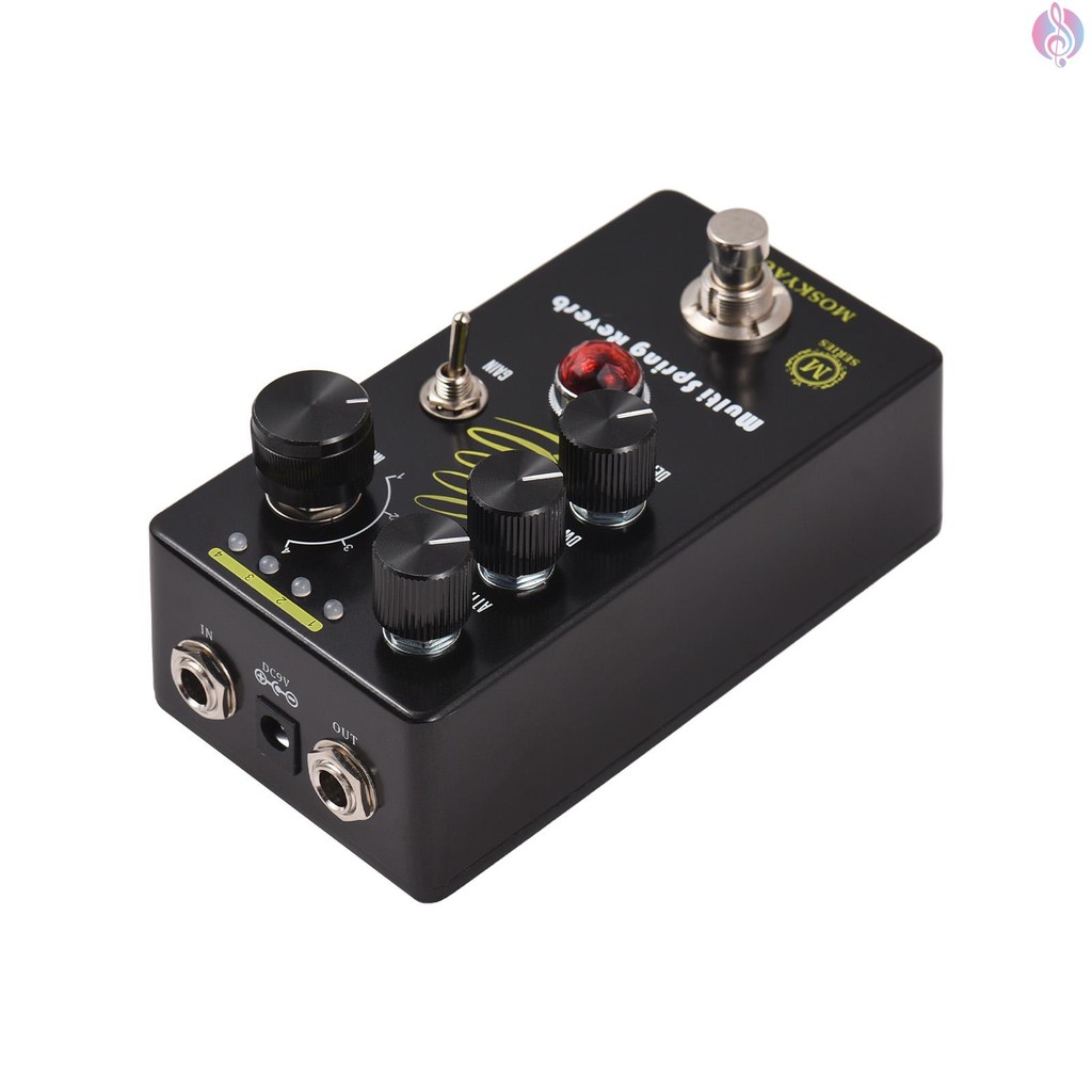 MOSKYAUDIO MULTI SPRING REVERB Guitar Reverb Effects Pedal Attack/Dwell ...
