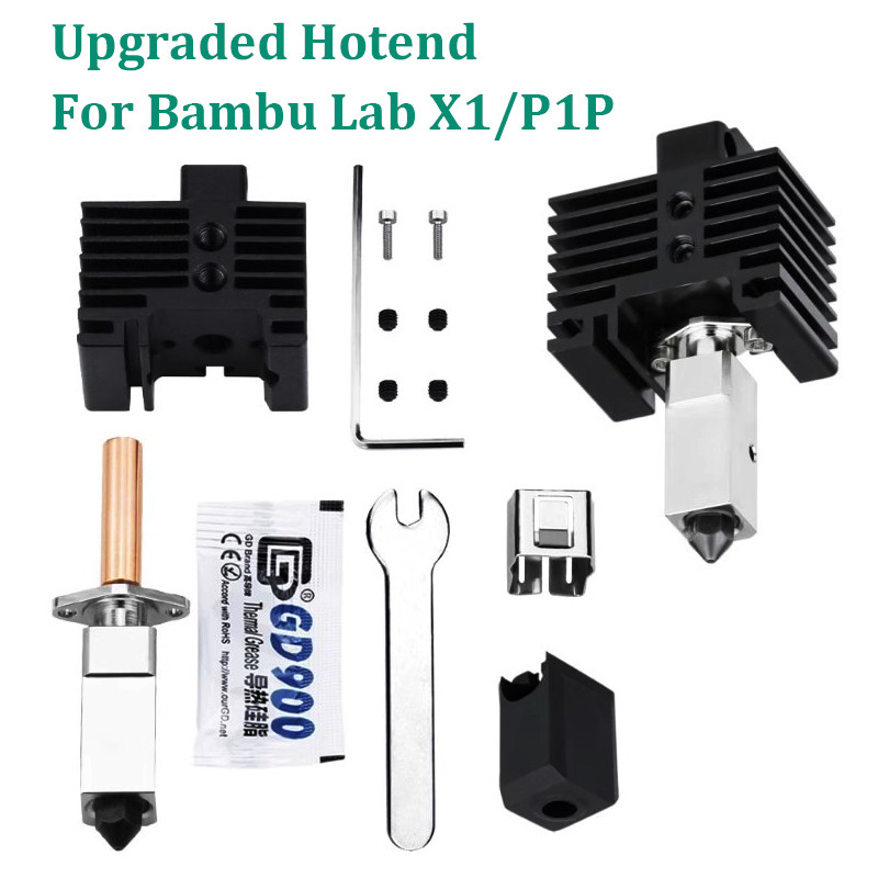Upgraded 3D Printer Hotend For Bambu Lab X1 X1-Carbon Combo P1P Print ...