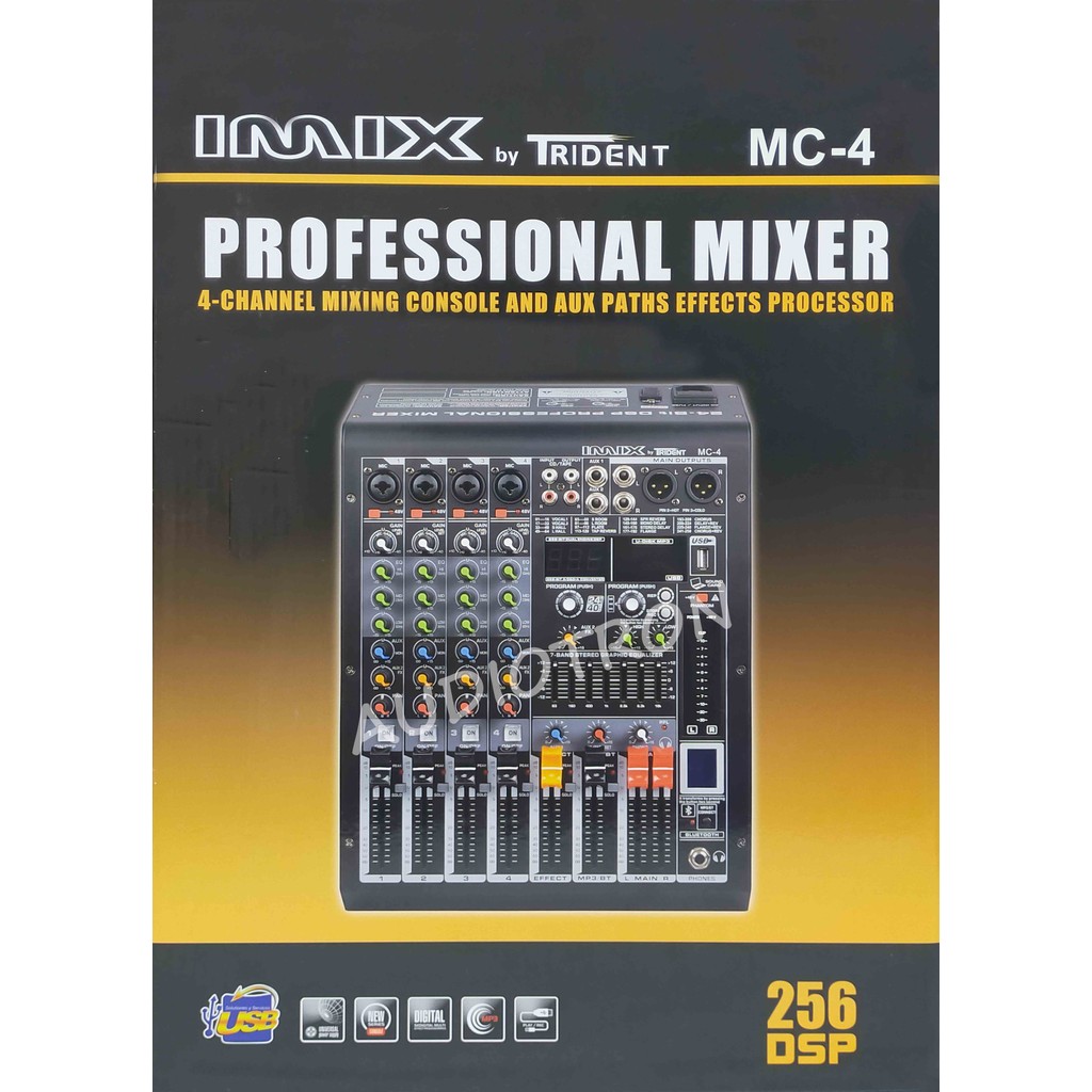 Mixer Imix by Trident MC 4 256DSP Professional Mixer | Shopee Philippines