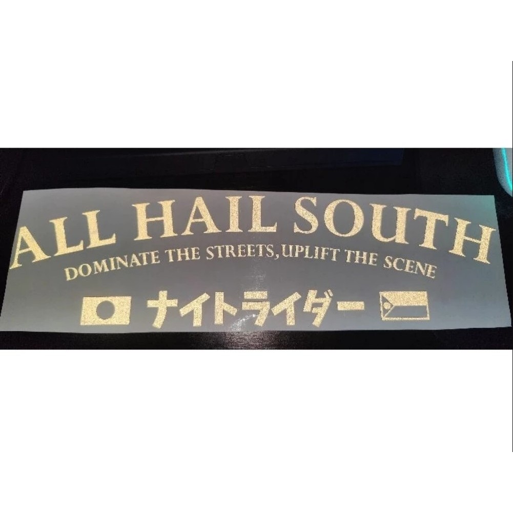 All Hail South All Hail North Car Sticker Waterproof Cut Out Vinyl ...