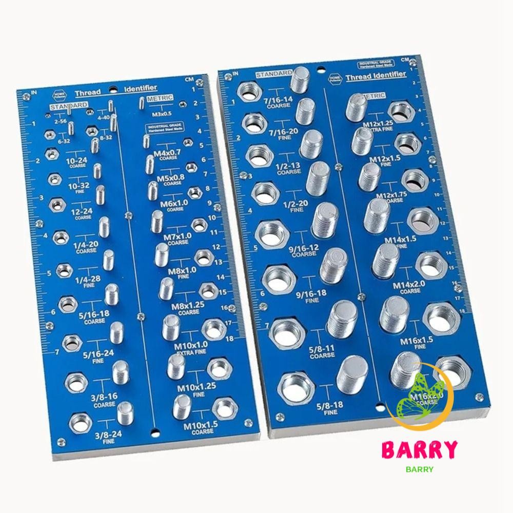 BARRY Drill Bit Thread Gauge Set, Sturdy Durable Bolt and Nut ...