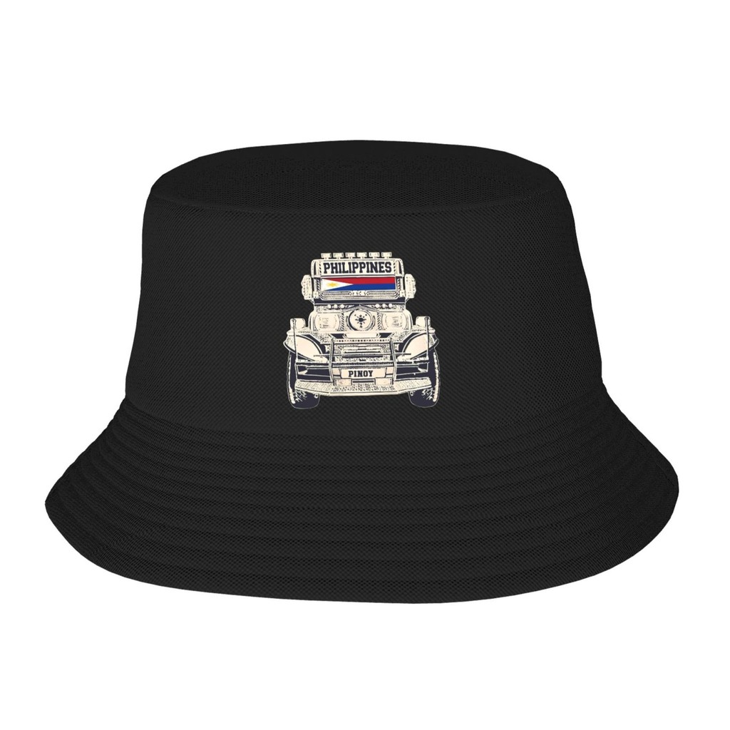 Filipino Jeepney Pinoy Philippines Flag Custom Design Bucket Hat ...