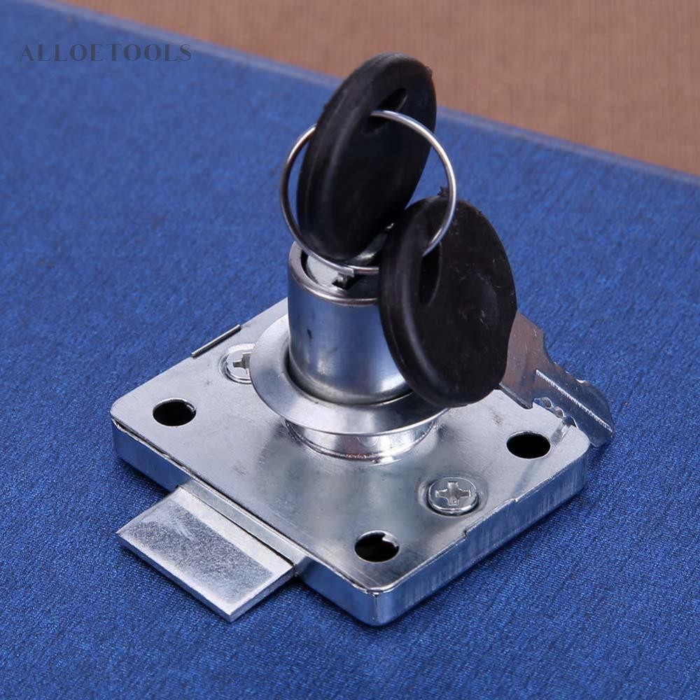 Hardware Steel Drawer Lock Desk Wardrobe Furniture Cabinet Locker w/2 ...
