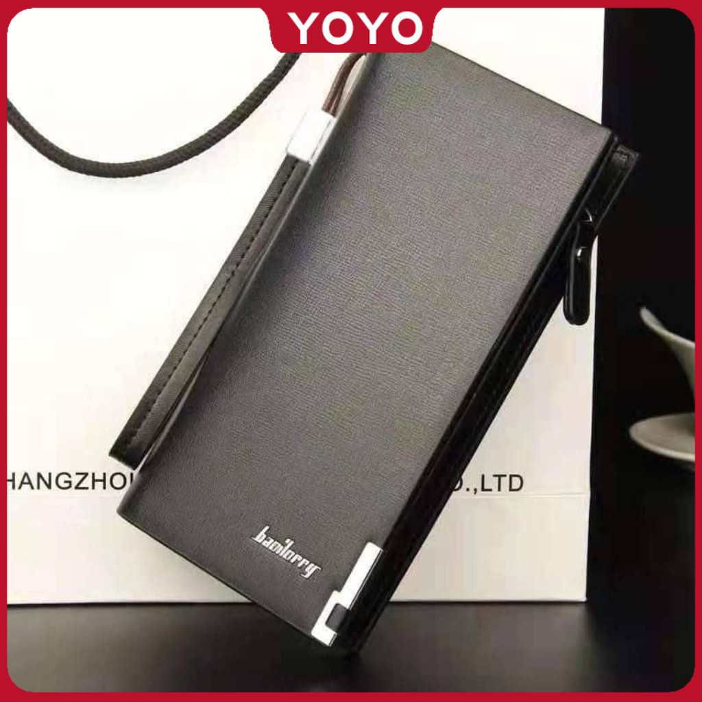 YoYo #Y6427 Men's Business Handbag Long Wallet Multifunctional Zipper ...