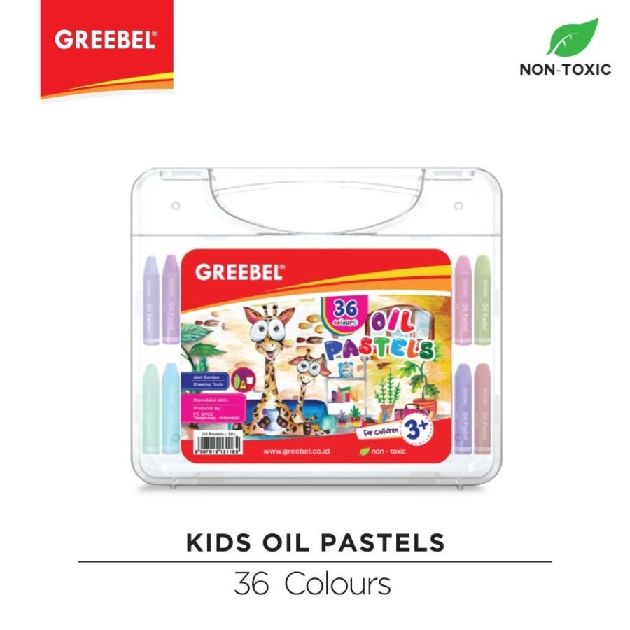GREEBEL Kids Oil Pastel 36 Colors Greebel Crayons 36 Colors | Shopee ...
