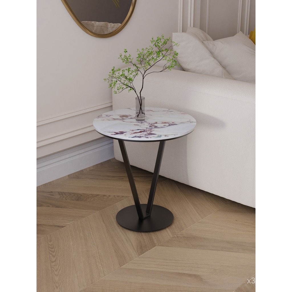 Stone Plate Light Luxury Side Table Living Room Corner Table Sofa next ...