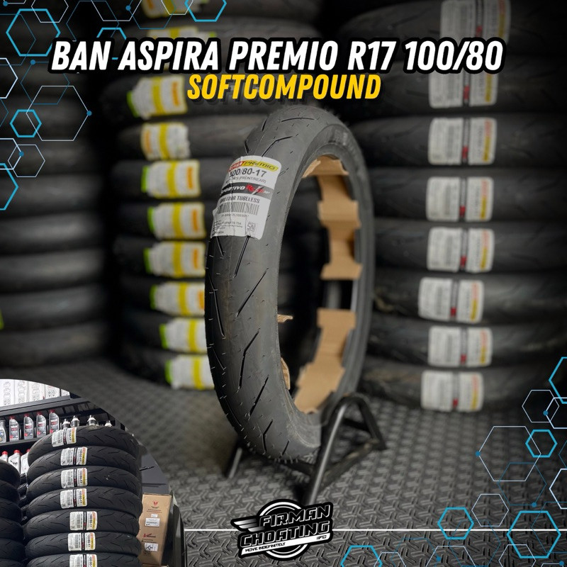 ASPIRA PREMIO SPORTIVO RS-01 R17 100/80 SOFT COMPOUND TUBLES ORIGINAL OUTER TIRE (Production ...