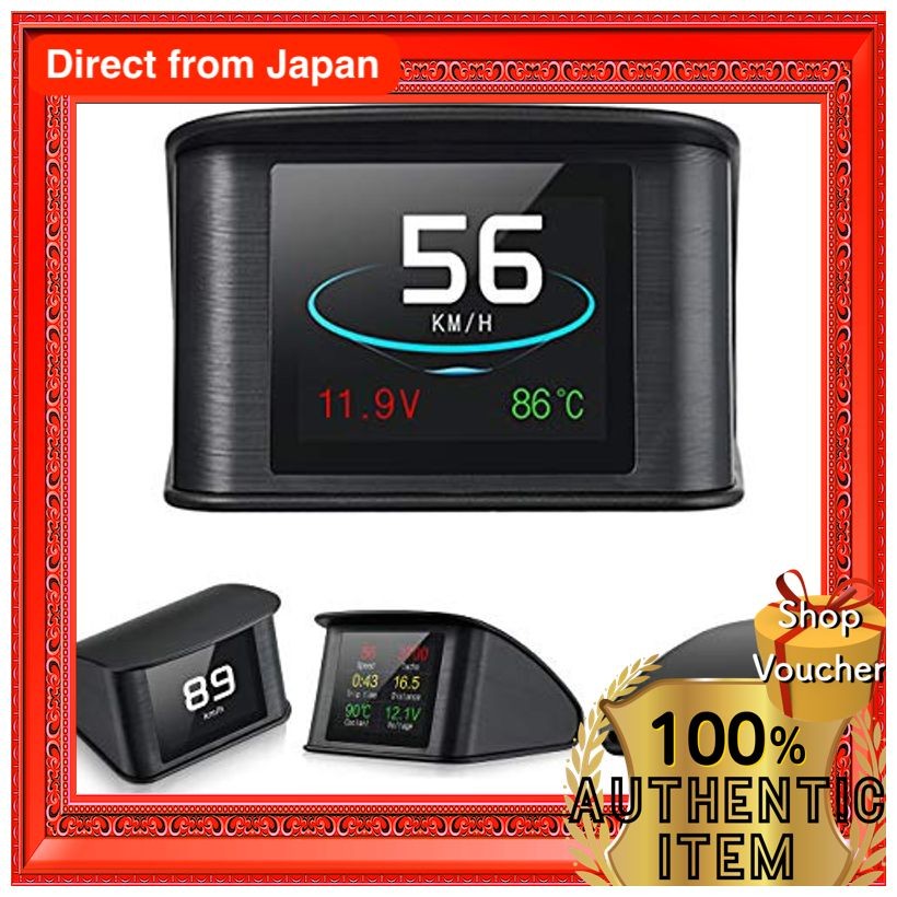 iKiKin HUD TFT LCD OBD 2 Head-Up Display Car Speedometer Display with Overspeed Warning P10 ...