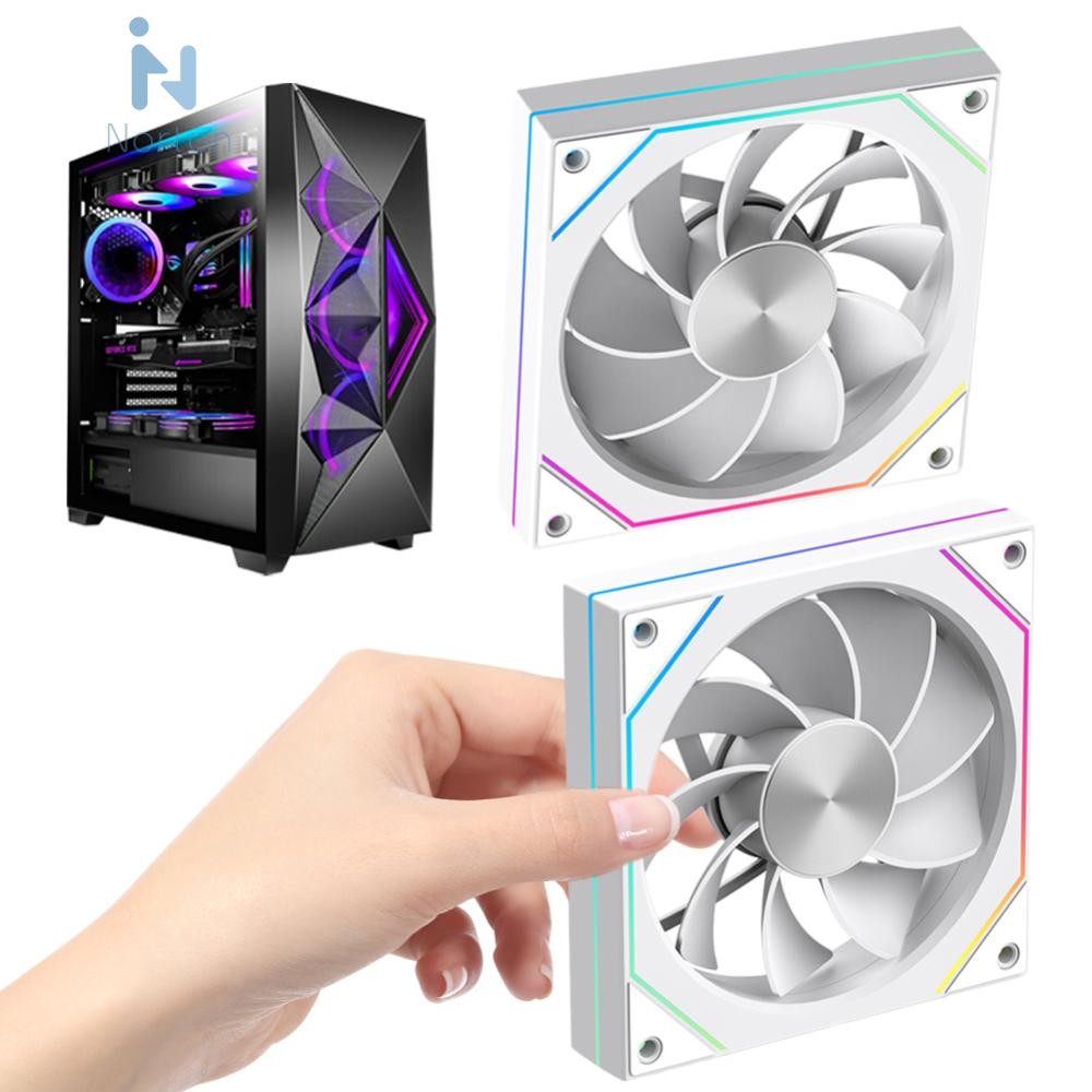 12cm RGB Case Fan with Lighting Effect Quiet Cooling Fan for PC ...