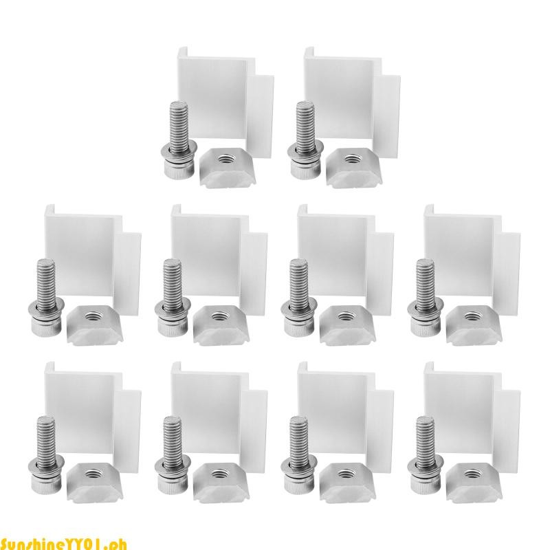 SUN Solar Plate Mounting Set PV Module Bracket Hook Solar Mount Flat ...