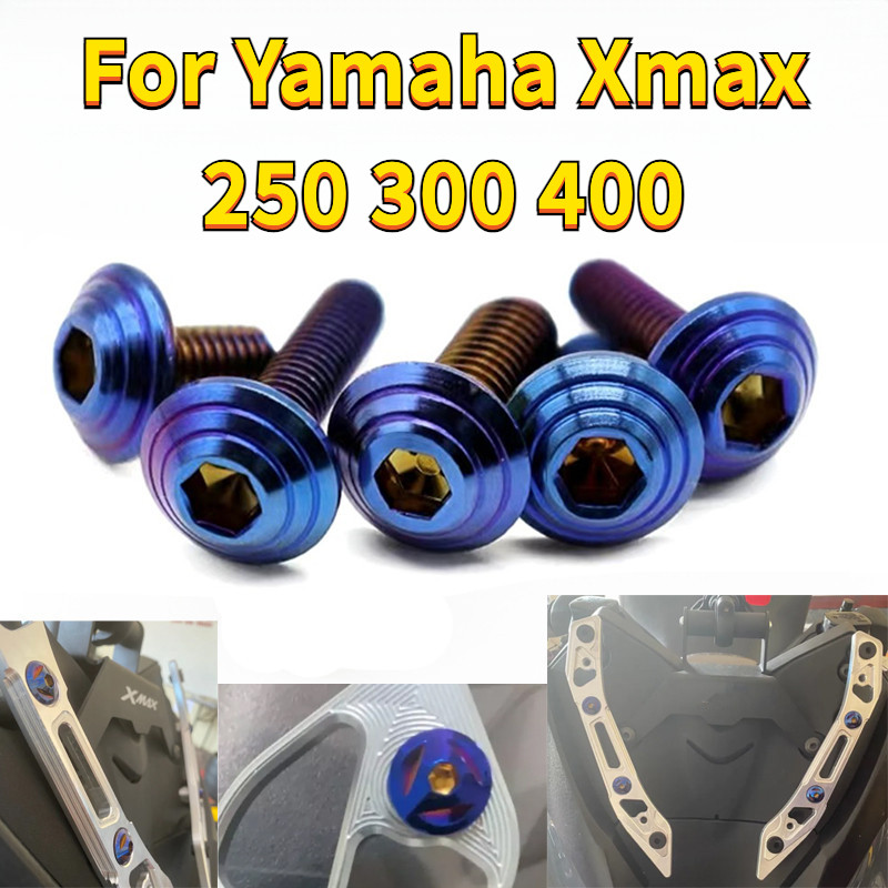 M6*25mm 4pcs Motorcycle Titanium Blue Windshield Bracket Body Screws ...