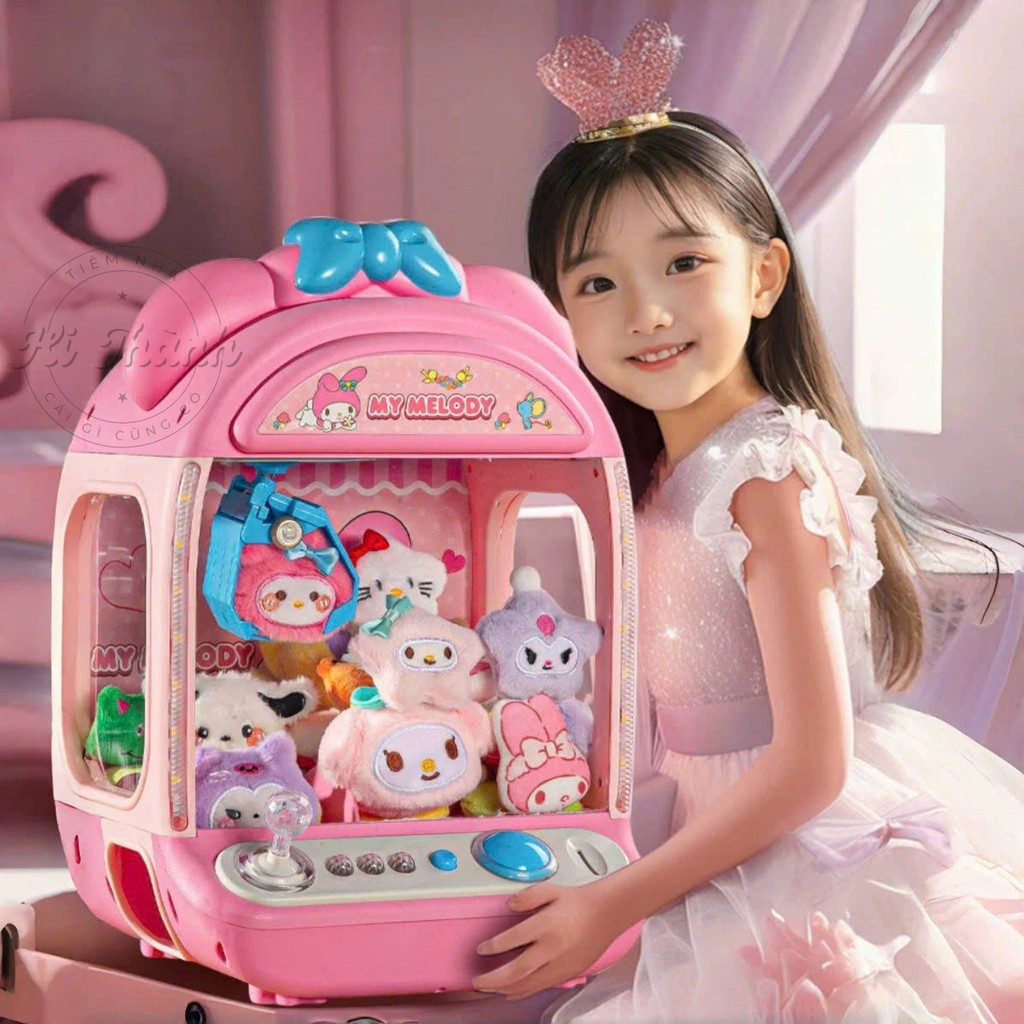 Kuromi Version Mini Stuffed Animal Picker - 360 Degree Rotating Crystal ...