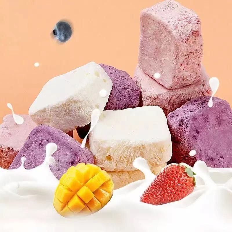 Yogurt Freeze-dried Block Mixed Fruit Blox Fruit Dry Strawberry Dry Bag ...