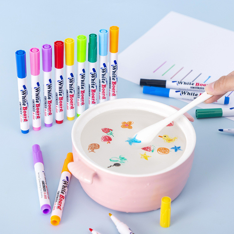 Water Floating Pen Magical Ink Pens with Spoon Floating Color Water ...