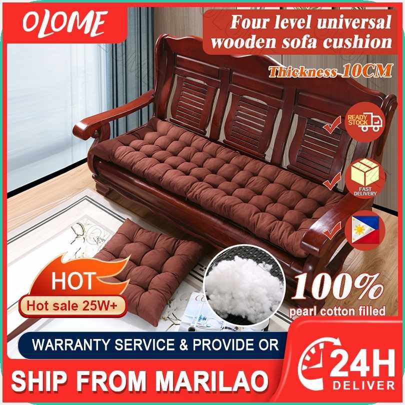 Thickened%IM{solid`NG}wood$Eb^sofa/WG^cushion/ge^Long/e^mat.M]Three.v ...