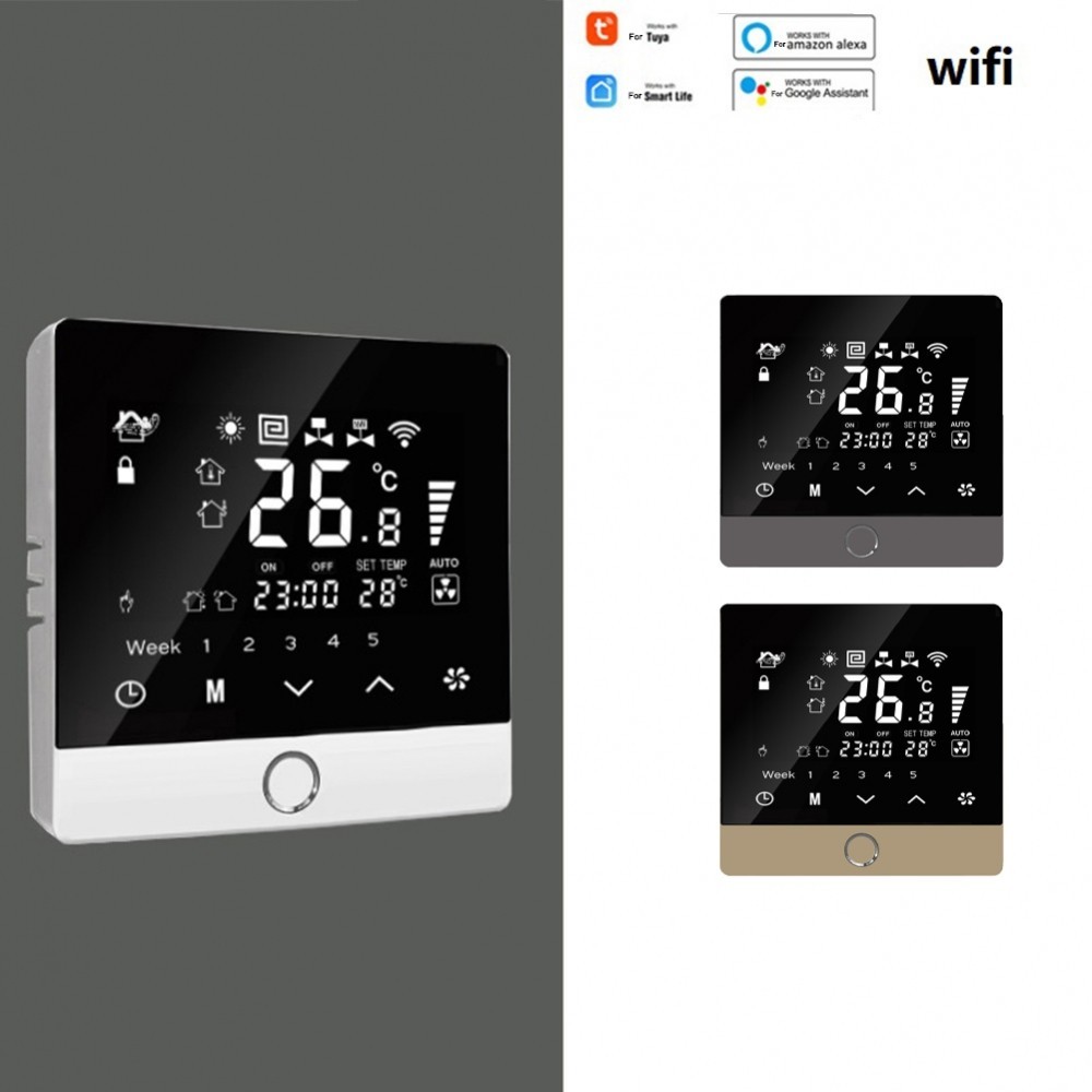WiFi Smart Thermostat with Intuitive Touch Display for Easy Temperature ...