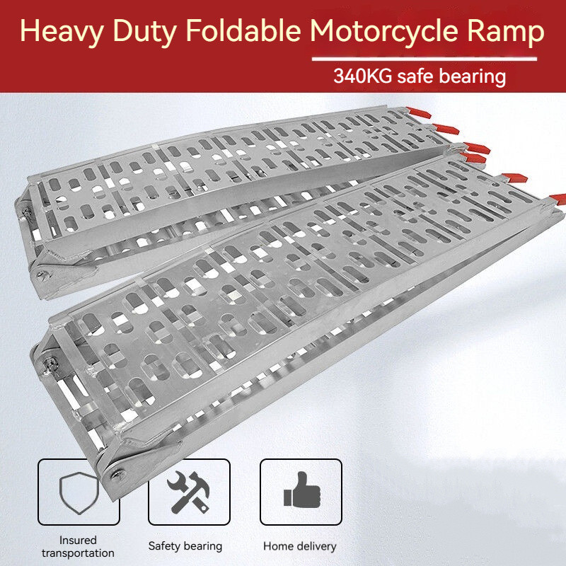 Heavy Duty Foldable Motorcycle Ramp car Ramp Electric Scooter Climbing ...