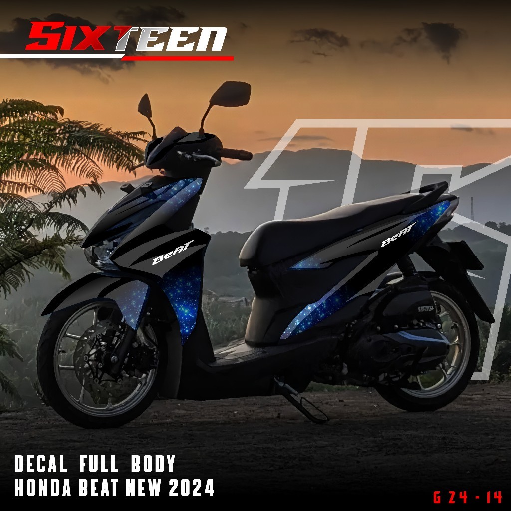 Newest Decal Sticker Honda Beat CBS STREET Smart Key Remote Full body ...