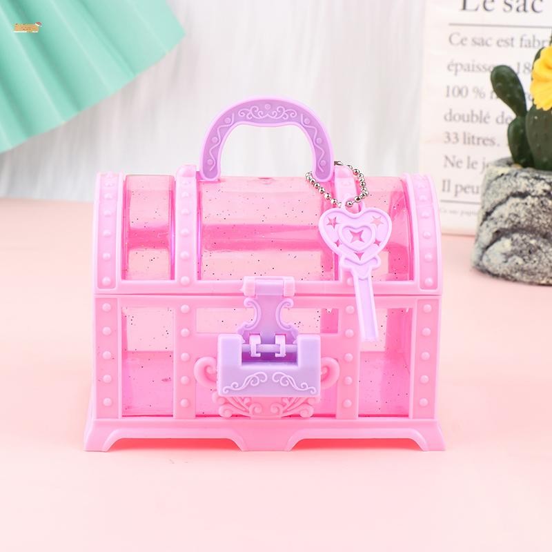 Sweet Treasure Box Mini Jewelry Storage Case With Lock Little Girls ...