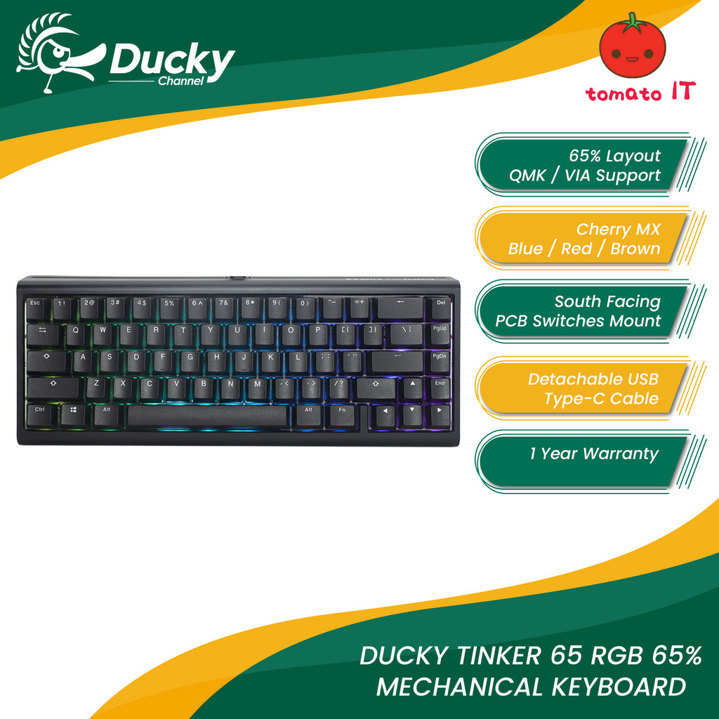 Ducky ProjectD Tinker 65 RGB Mechanical Keyboard | Shopee Philippines