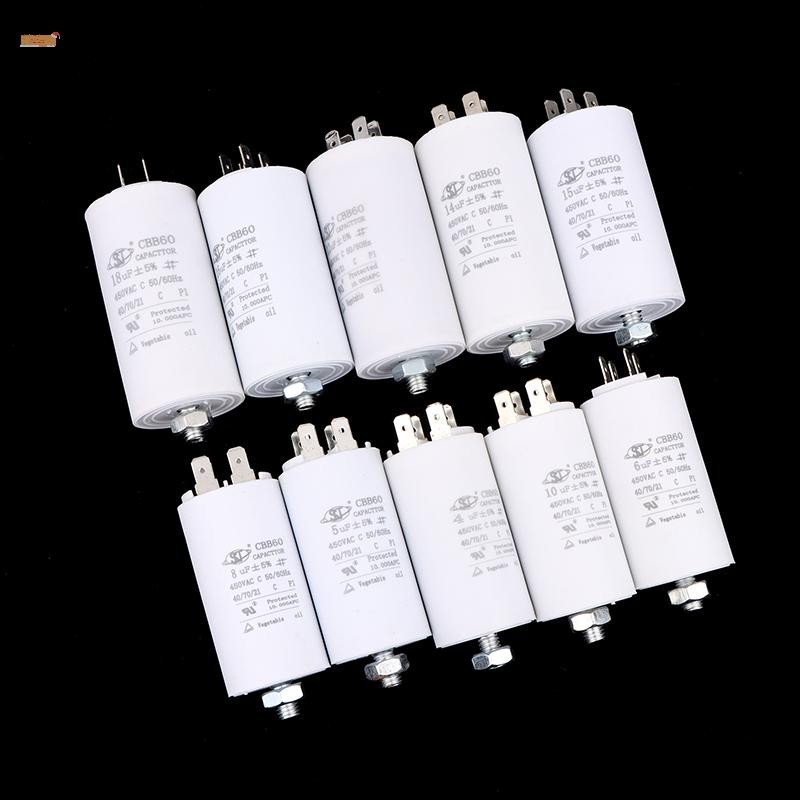 Sweet 4-18uf Capacitor CBB60 Motor Run Capacitors Water Pump Starting ...