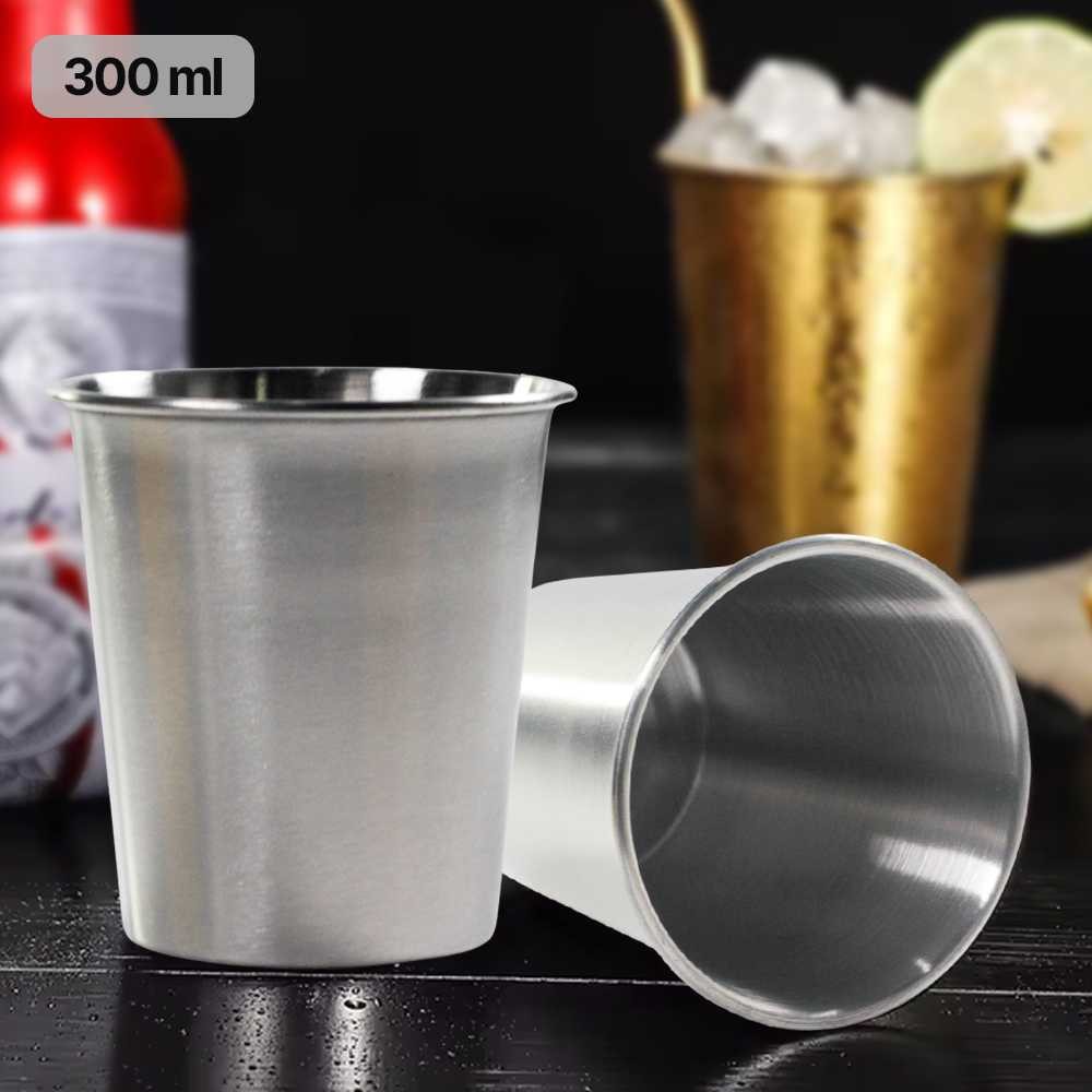 Zlate 304 300ml Stainless Steel Tea Coffee Beer Drinking Glass - Z-03 [ IKF ] | Shopee Philippines