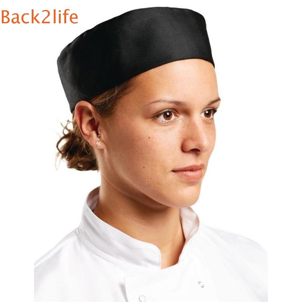 BACK2LIFE Breathable Sushi Cap, Japanese-Style Single Layered Chef Flat ...