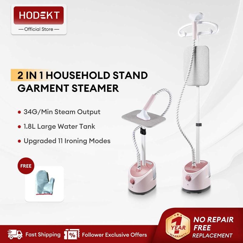 HODEKT 2000W Vertical Hand-held Steam Iron 10 Gear Adjustable Vertical ...