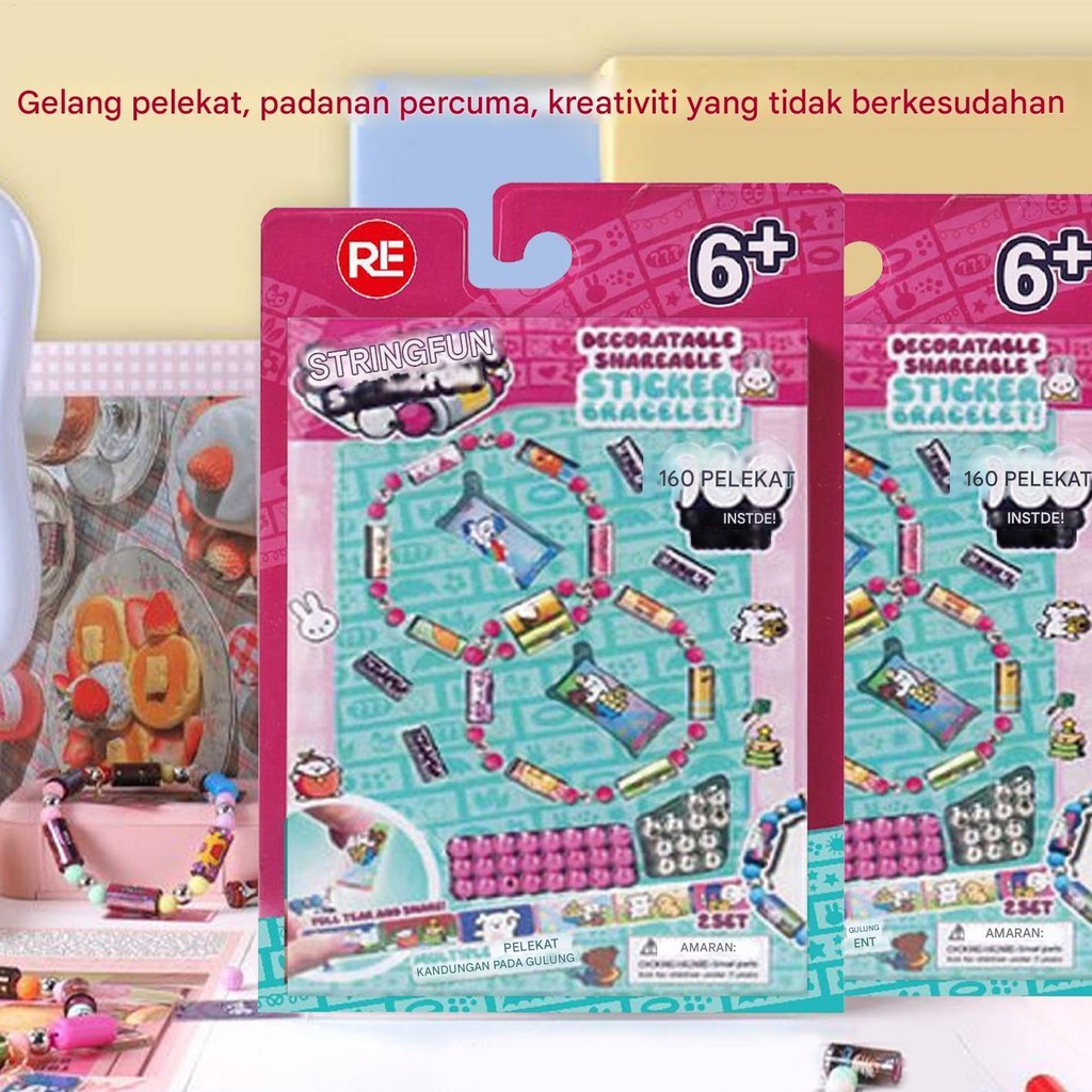 STICKI Rolls Wearable Sticker Bracelet Including 160 Mini Stickers ...